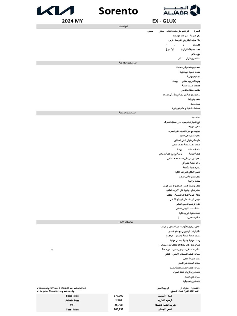 MQ4 Sorento PE G1UX 24MY | PDF