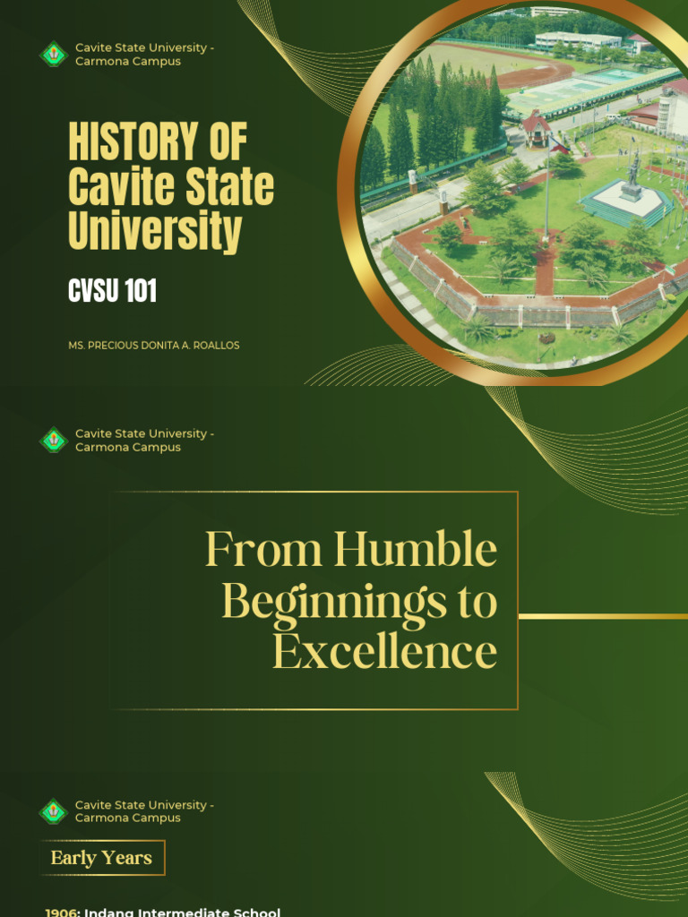 CVSU 101 History of CvSU | PDF | Educational Stages