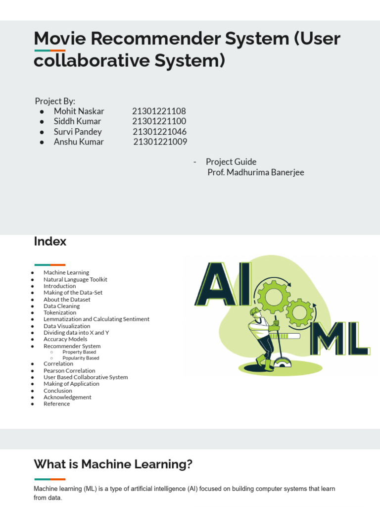 Movie Recommendation System | PDF | Applied Mathematics | Computing