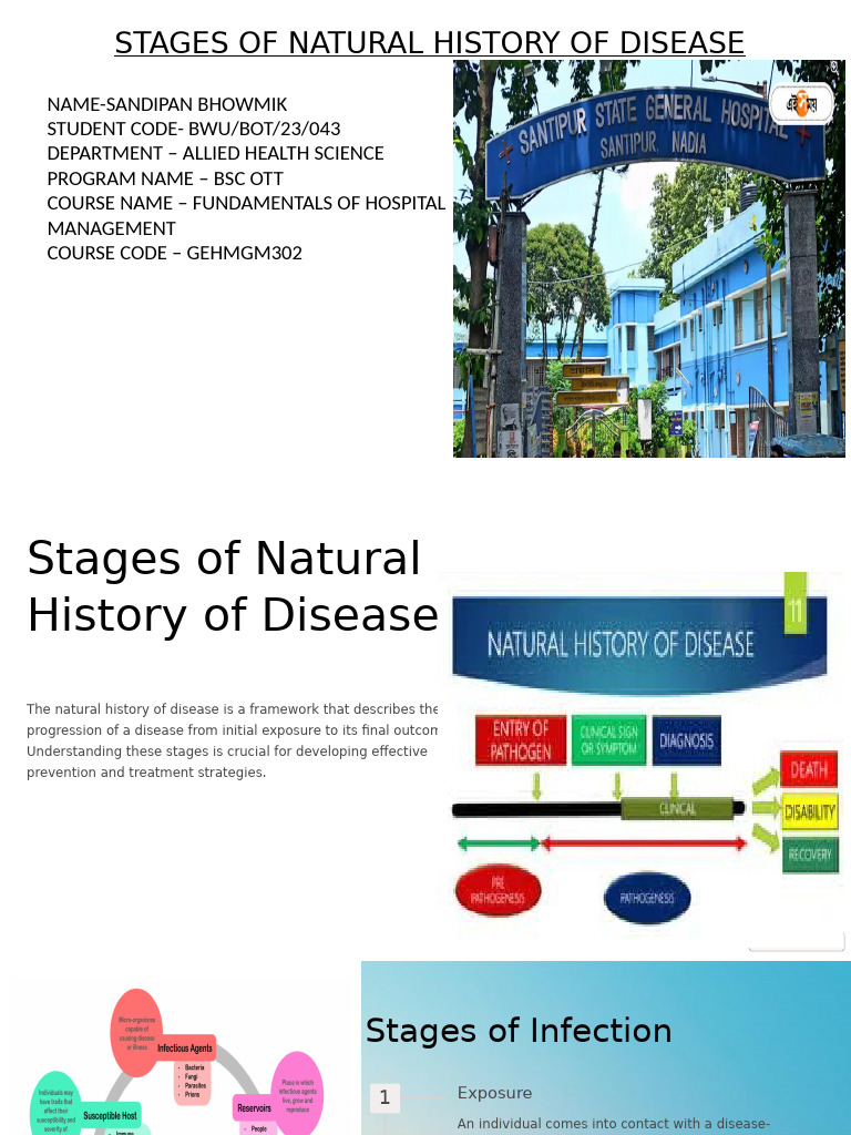 Stages of Natural History of Disease | PDF | Infection | Medical Statistics