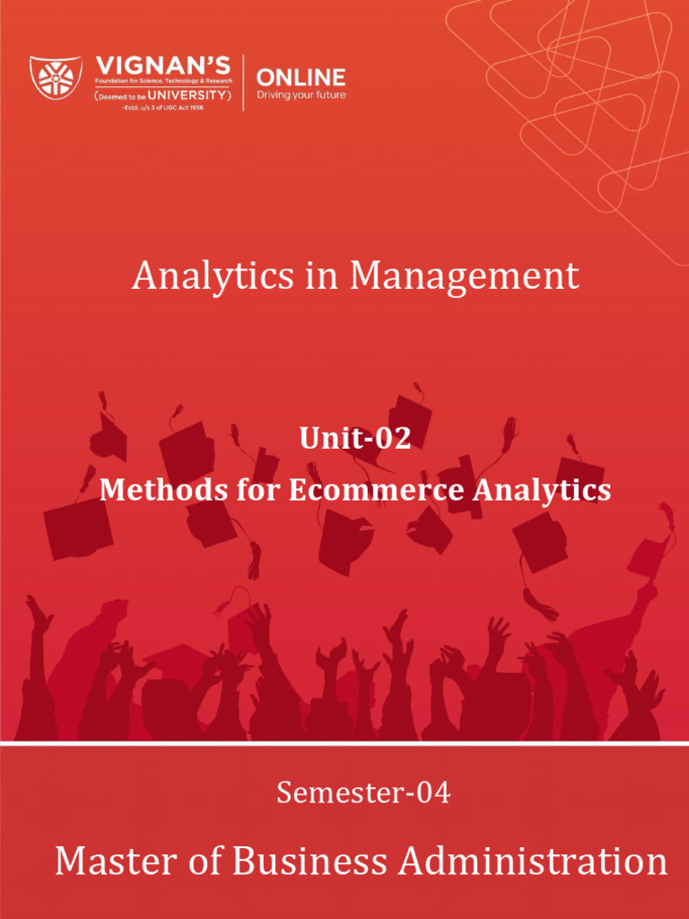 VO MBA S4 Analytics in Management U2 | PDF | Data Analysis | Analytics