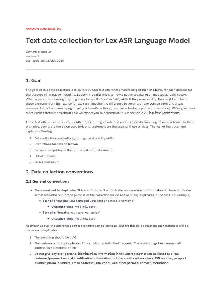 Updated Amazon Utterance Creation Guidelines | PDF | Acronym | Banks