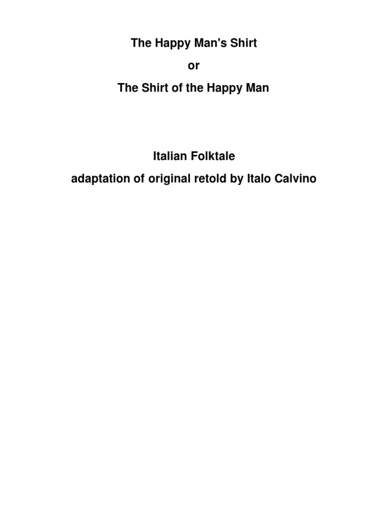 The Happy Mans Shirt | PDF