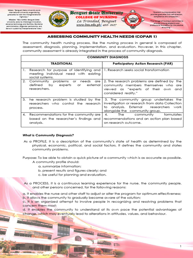 Lesson 6 Copar 1 | PDF | Nursing | Medical Diagnosis