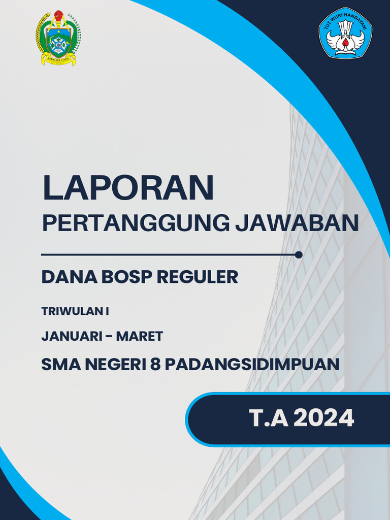 Biru Dongker Dan Putih Minimalis Laporan Keuangan Report | PDF | Ilmu ...