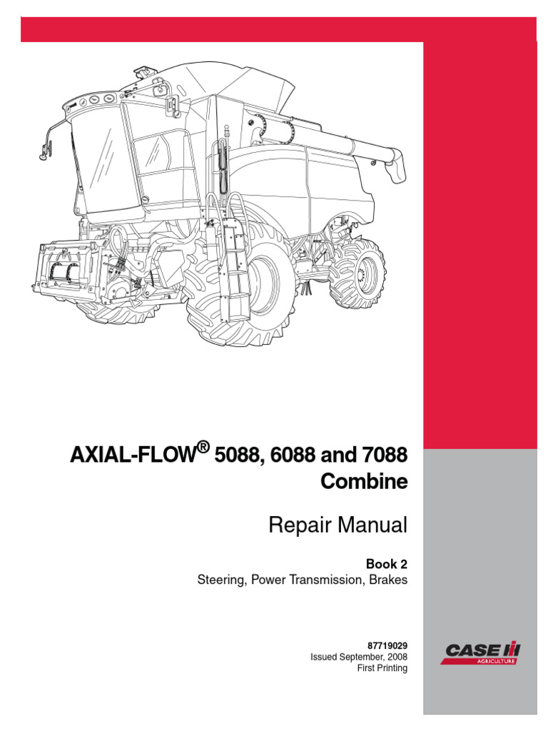 50-7088 SM Steering, Power Transmision | PDF | Axle | Steering