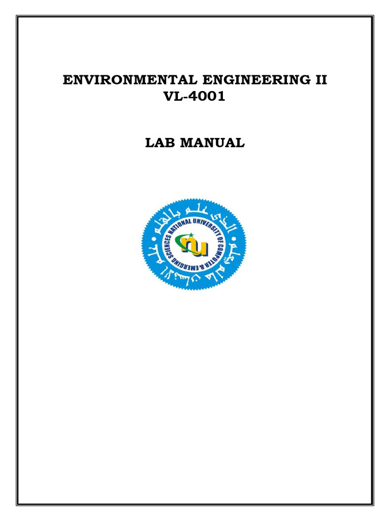 Environmental Engineering Lab Manual | PDF | Ph | Acid
