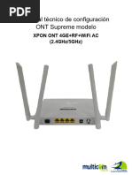 Instructivo de Configuración Ont Zte F6600-F688-F670y-F670l Corp. | PDF ...