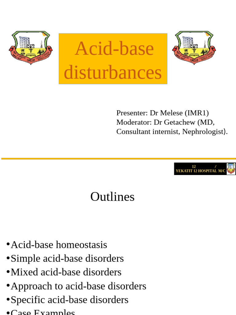 Acid-Base Disturbances | PDF | Respiratory System | Physiology