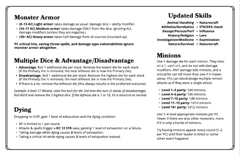 DM Helper Card | PDF | Role Playing Games | Tabletop Games