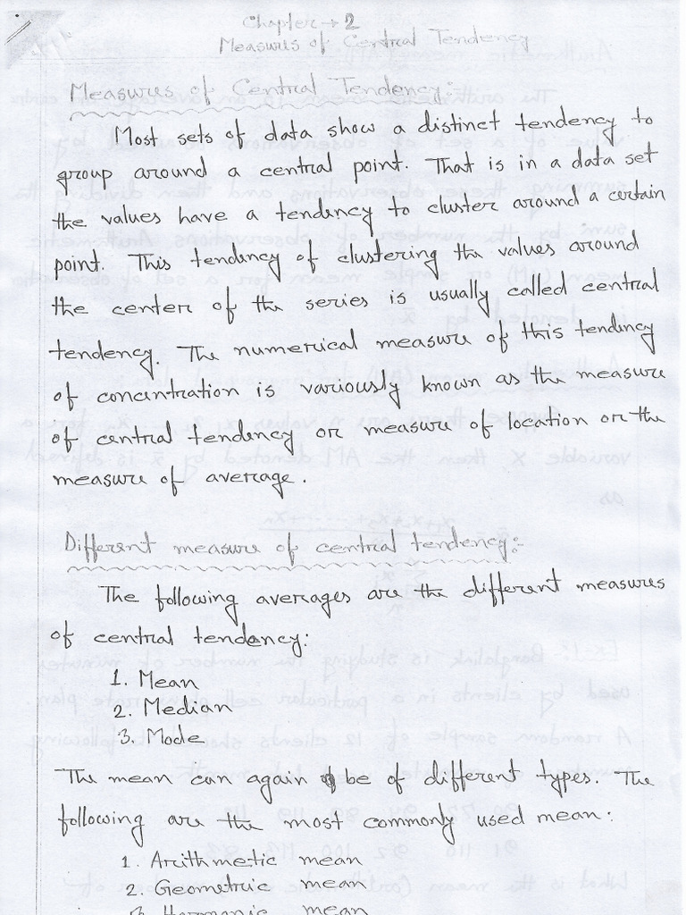 STAT 02 Chapter 02 Measures of Central Technology | PDF