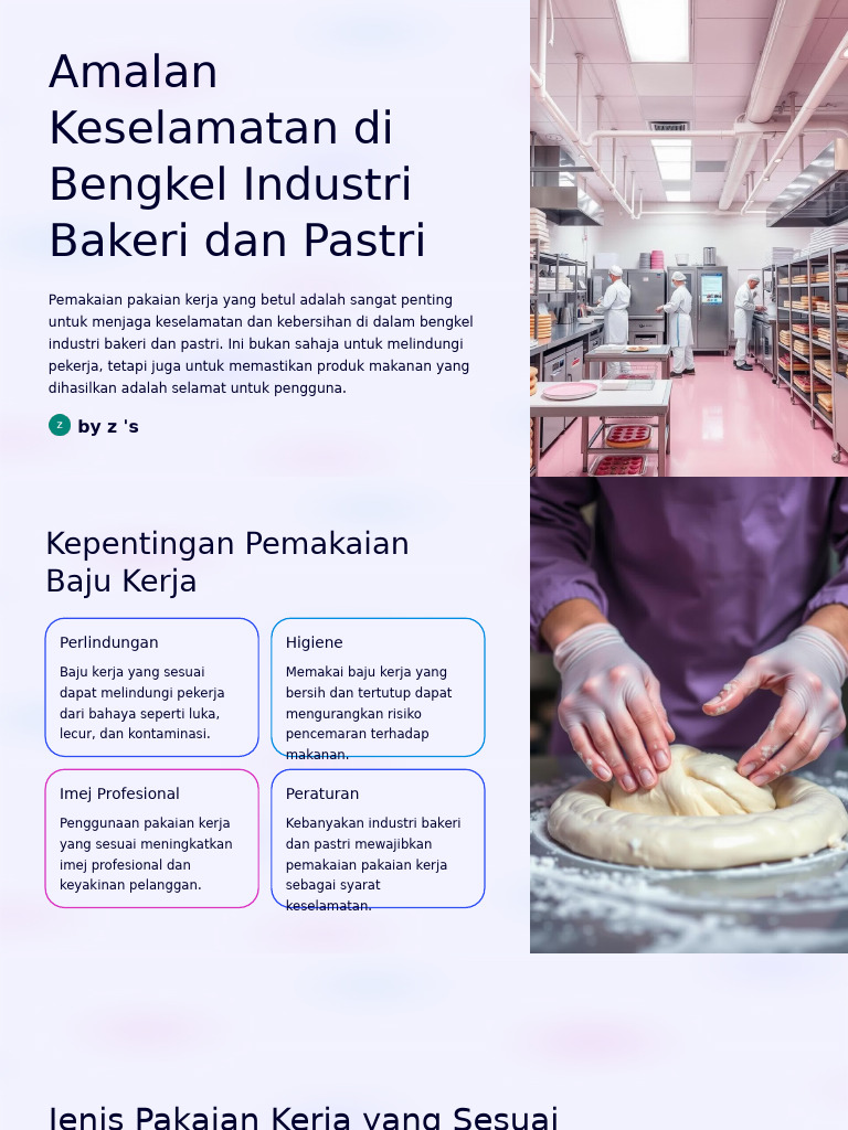 Amalan Keselamatan Di Bengkel Industri Bakeri Dan Pastri | PDF ...