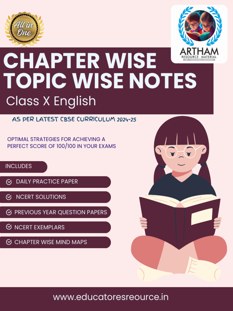 Class 10 English Chapter Wise Topic Wise Notes Chapter 3 Two Stories ...