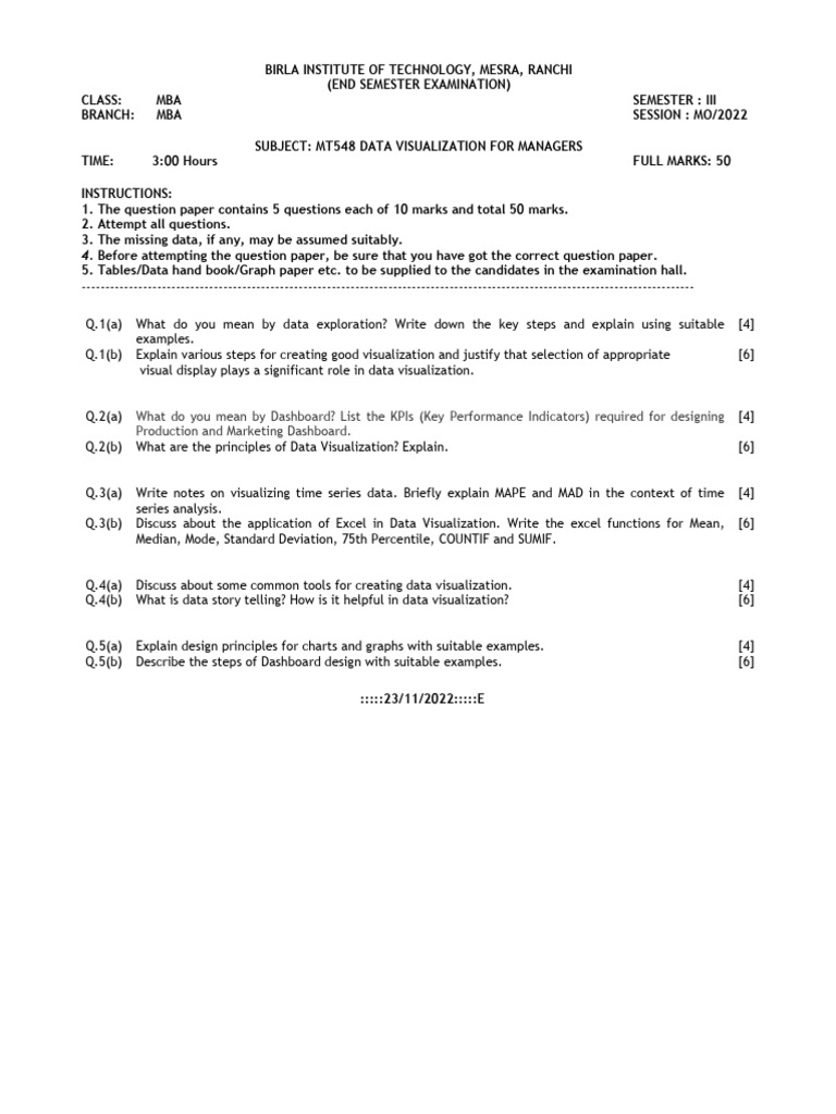 MT548 Data Visualization For Managers - Mo22 | PDF | Art | Computers
