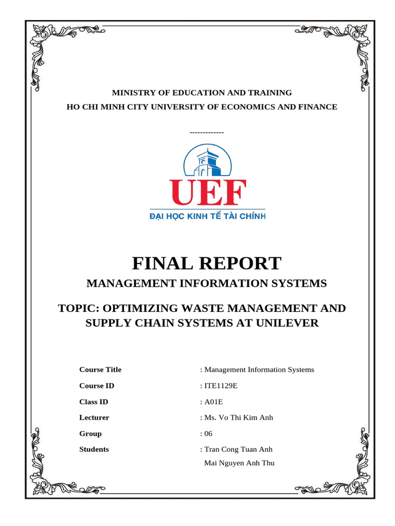 A01E - Group 06 - MIS Final Report 1 | PDF | Customer Relationship ...
