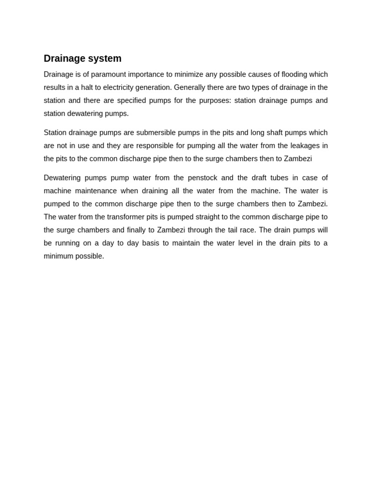 Drainage System | PDF