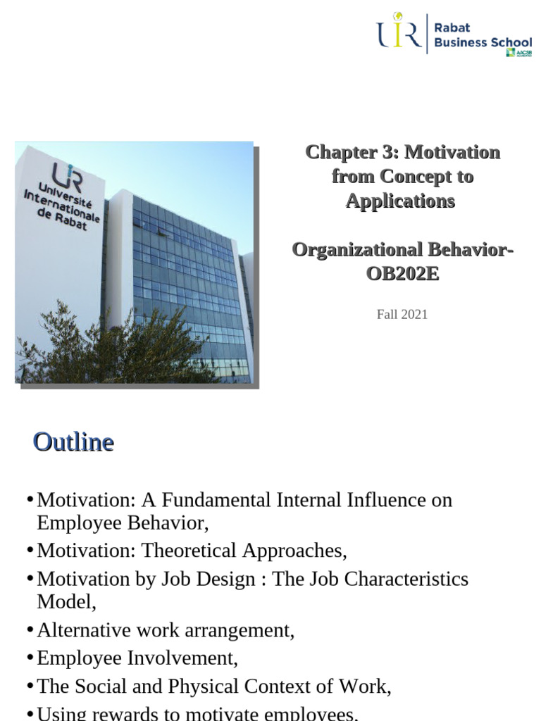Chapter-3 - Motivation From Concept To Applications | PDF | Motivational | Motivation