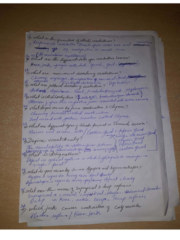 Physio OSPE 2nd Year 2 | PDF