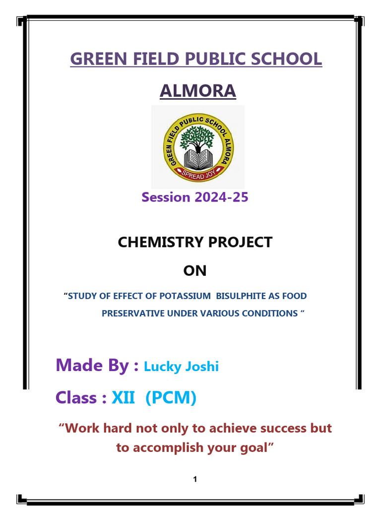 Chem Pro | PDF | Food Preservation | Chemistry