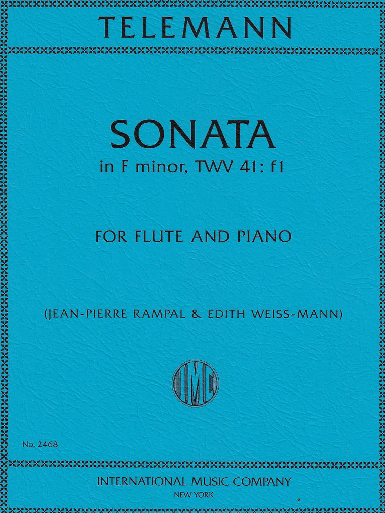 Telemann Sonate en FA Mineur TWV41 F1 | PDF