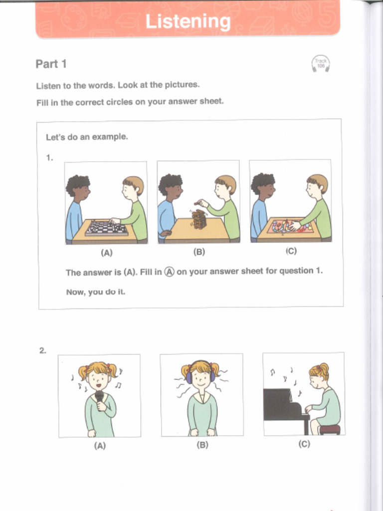 test - listening - step 1 - book 3 | PDF