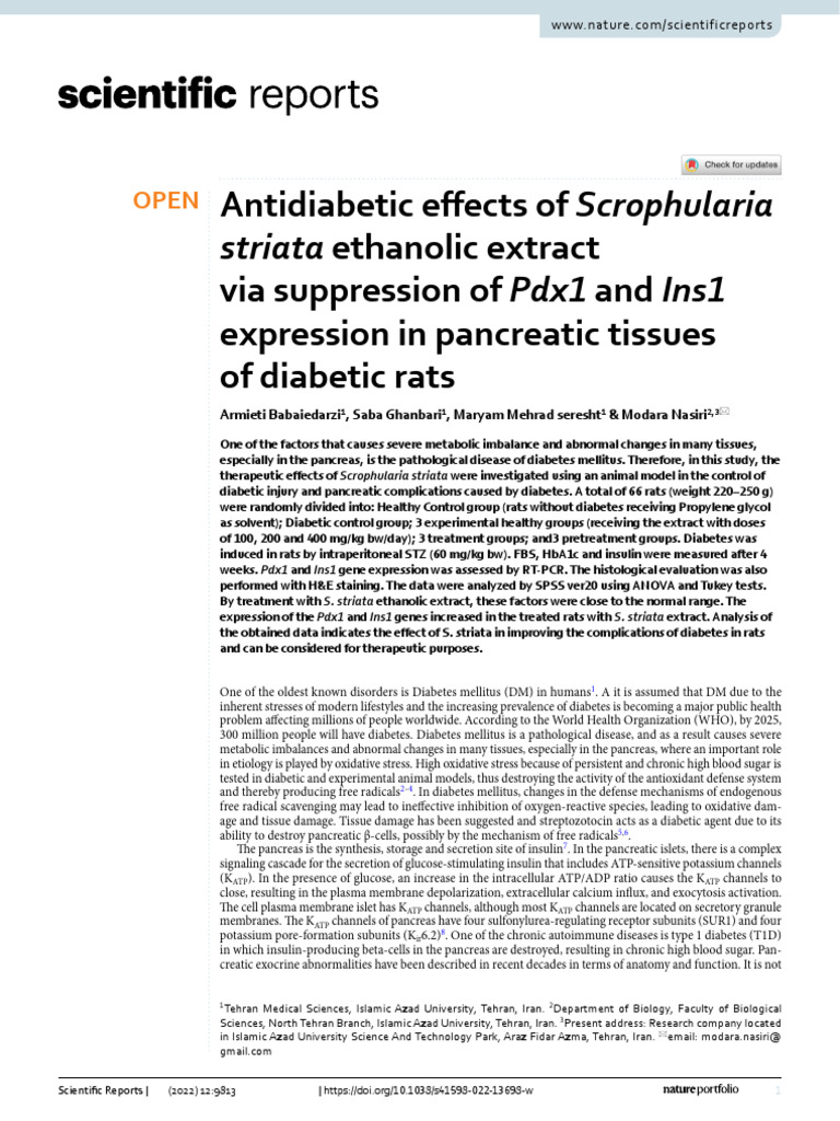 Expression in Pancreatic Tissue | PDF | Pancreas | Real Time Polymerase ...