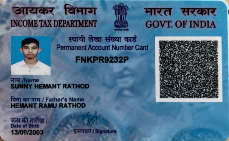 Original PAN Card of Hemant Rathod | PDF