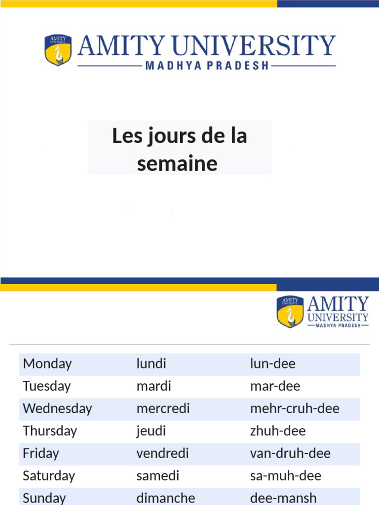 Les Jours de La Semaine, Les Mois de Lannée Et Les Nombres de 0 À 69 | PDF