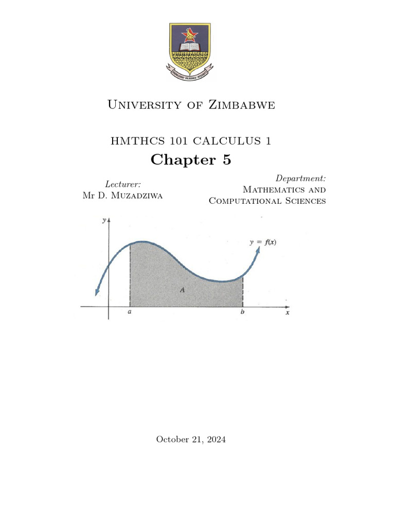 Hmthcs 101 Chapter 5 | PDF | Integral | Function (Mathematics)