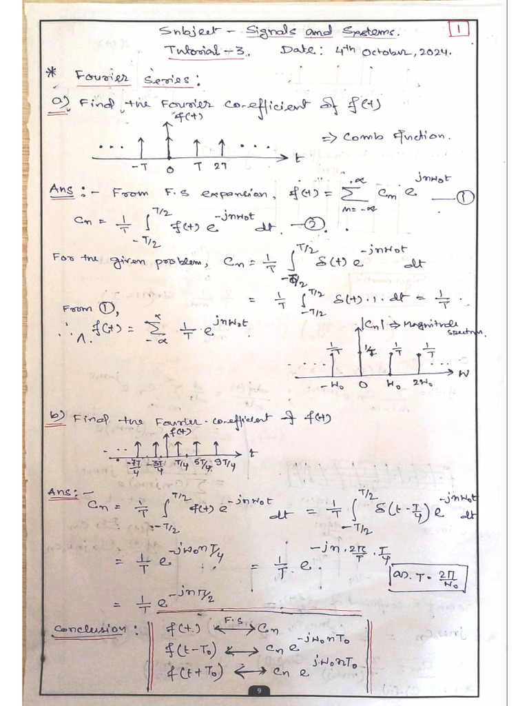 S&S Tutorial 3 | PDF