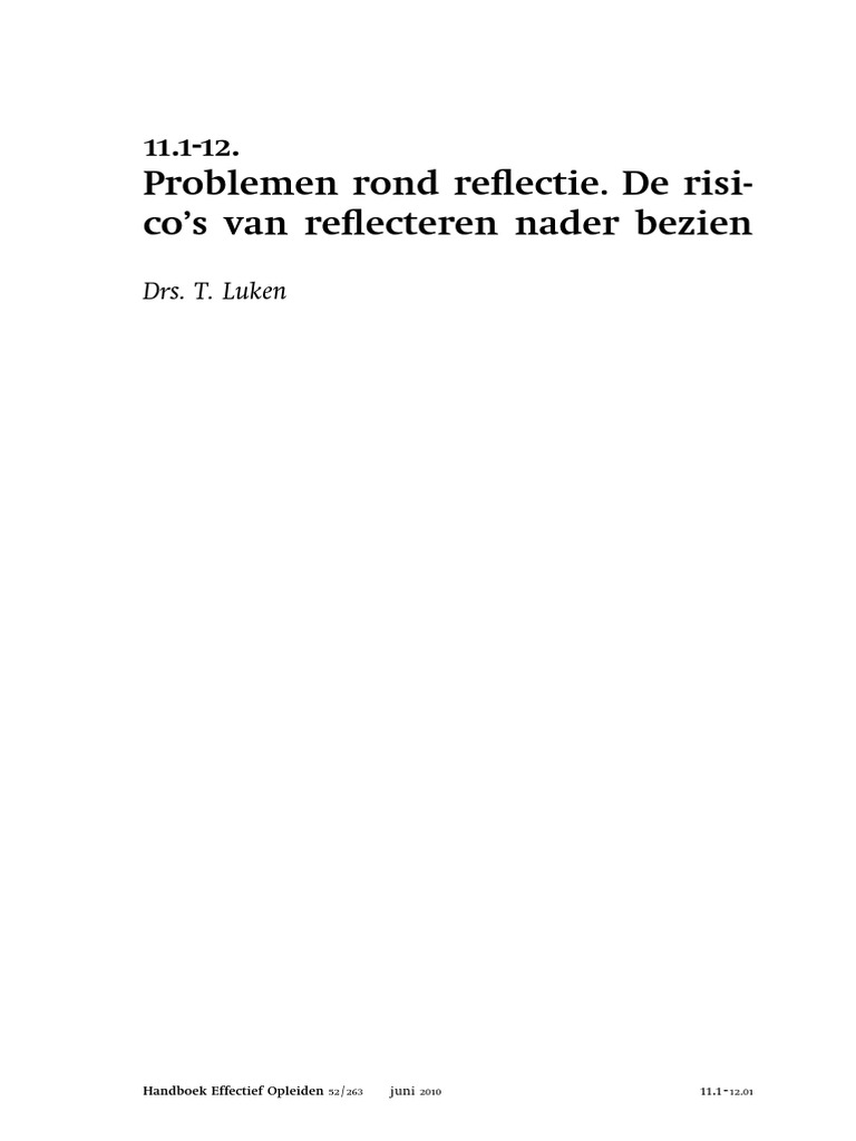 Lukens Problemen Rond Reflectie | PDF
