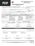 DSWD Akap Cert. of Eligibility Forms | PDF