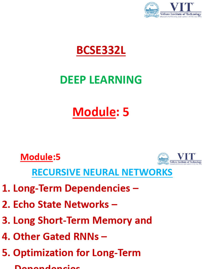 Deep Learning (MODULE-5) | PDF | Artificial Neural Network | Computational Science