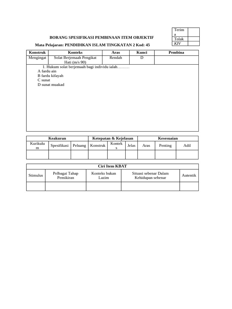 Objektif (Feqah) | PDF