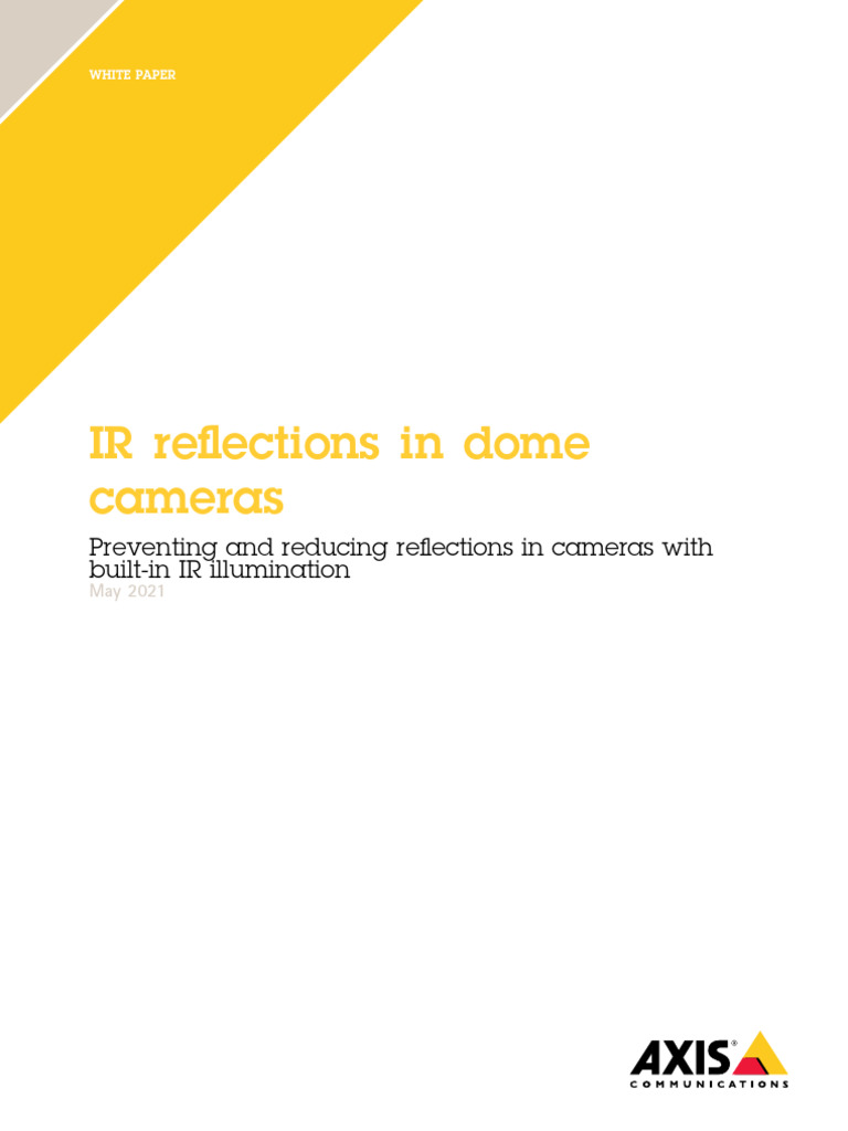 Ir Reflections in Dome Cameras | PDF | Infrared | Camera