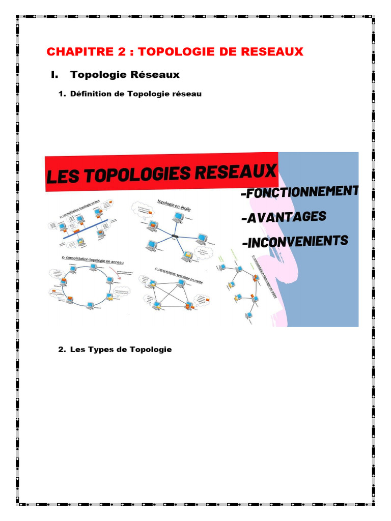 Topologies de Réseaux Informatiques | PDF | Topologie de réseau ...