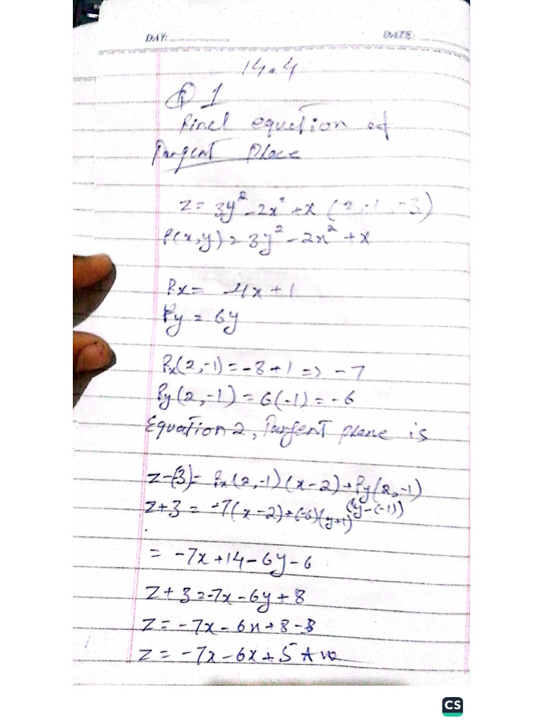 Calculus 14.4 | PDF