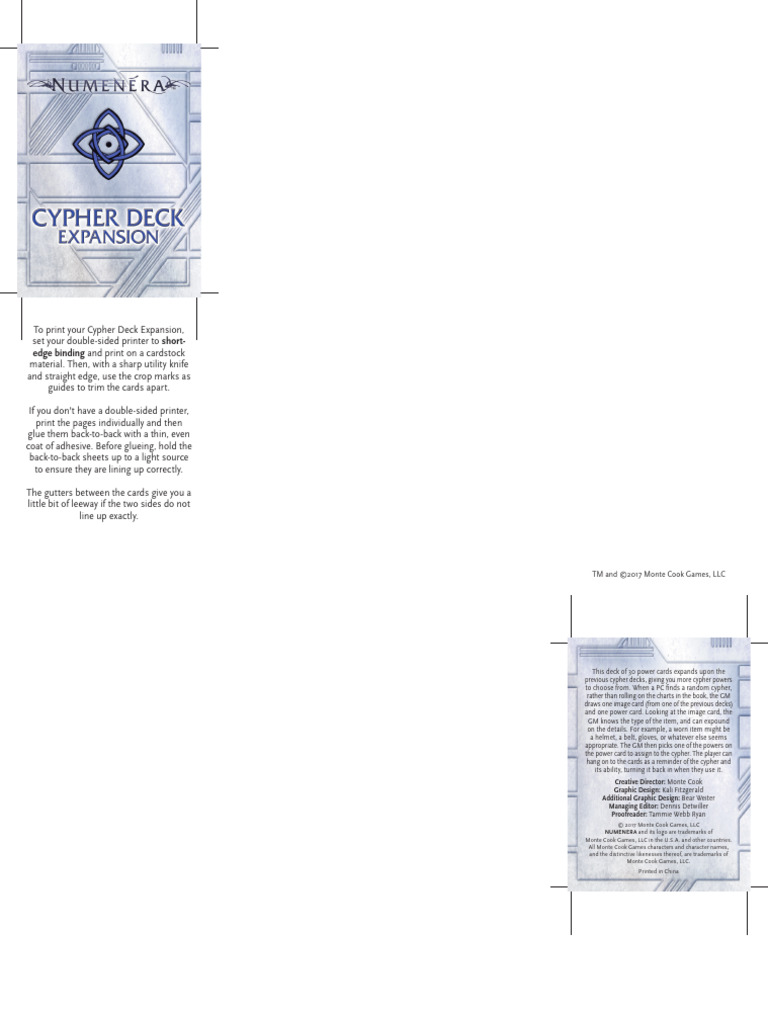 Cypher Deck Expansion | PDF