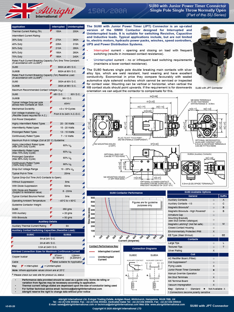 SU80 JPT Connector Data Sheet | PDF | Electrical Engineering | Components