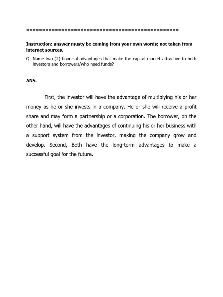 Essay | PDF | Finance & Money Management