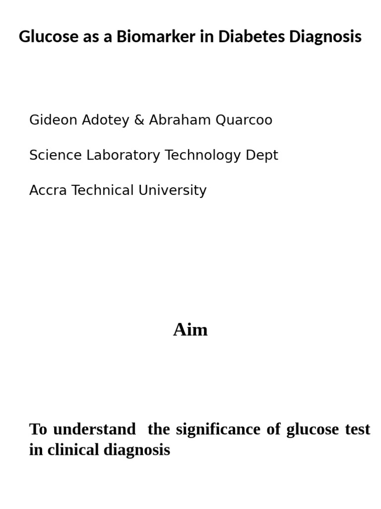 AAAGlucose As A Biomarker For Daibetes Diagnosis-2021-2 | PDF | Glucose ...