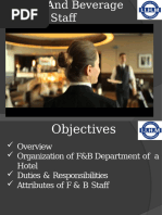 F - B Dept. Hierarchy - Duties - Responsibilities | PDF | Waiting Staff ...