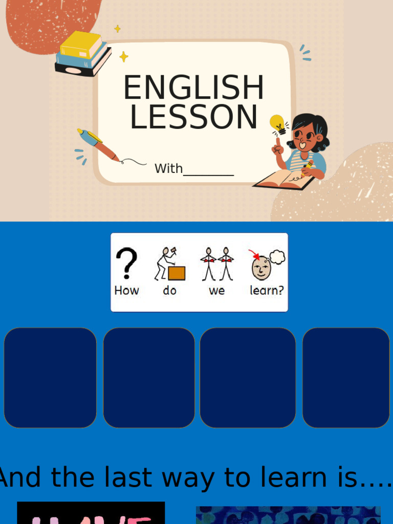 English Lesson with Mrs. Jacobs | PDF | Language Arts & Discipline
