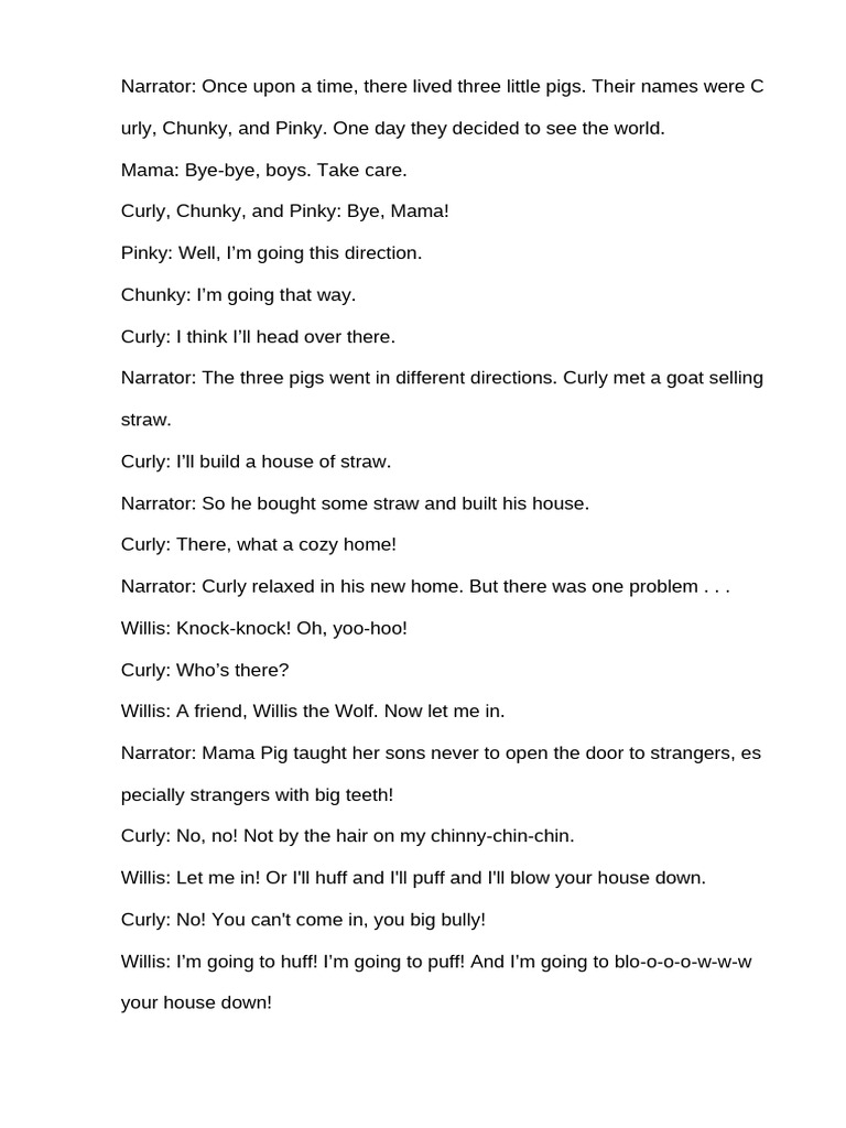 Three Little Bigs | PDF