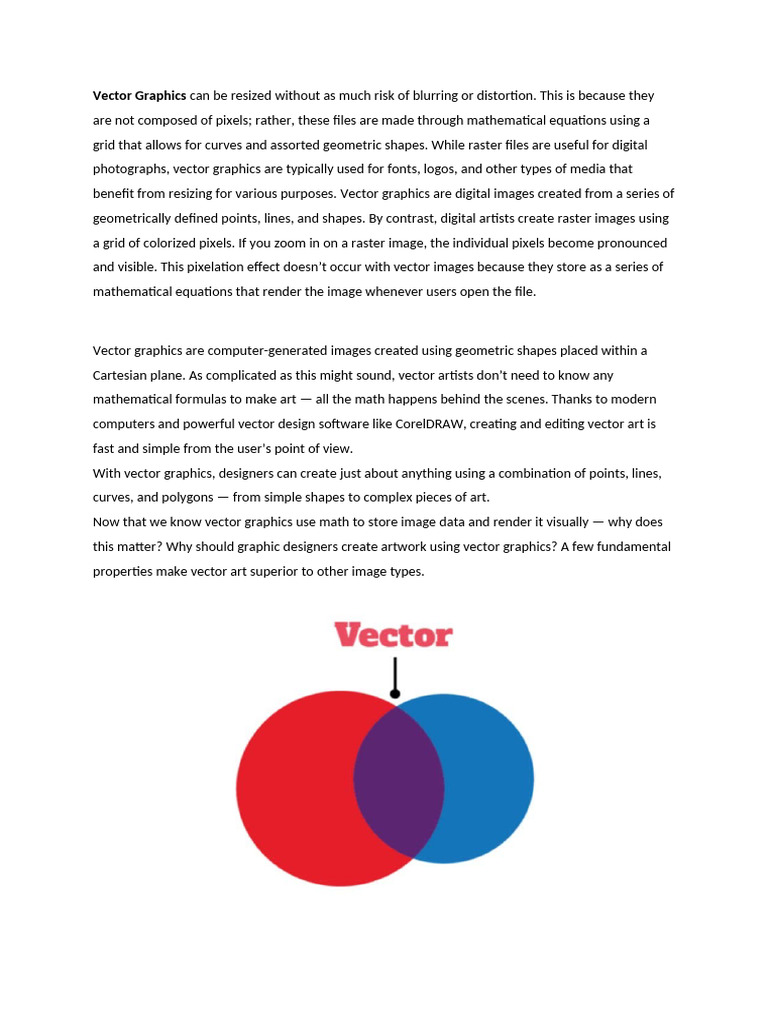 Vector Graphics | PDF | Computers