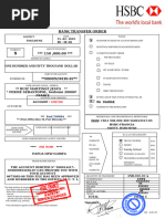 Telegraphic Transfer Application Form | PDF | Banks | Debit Card