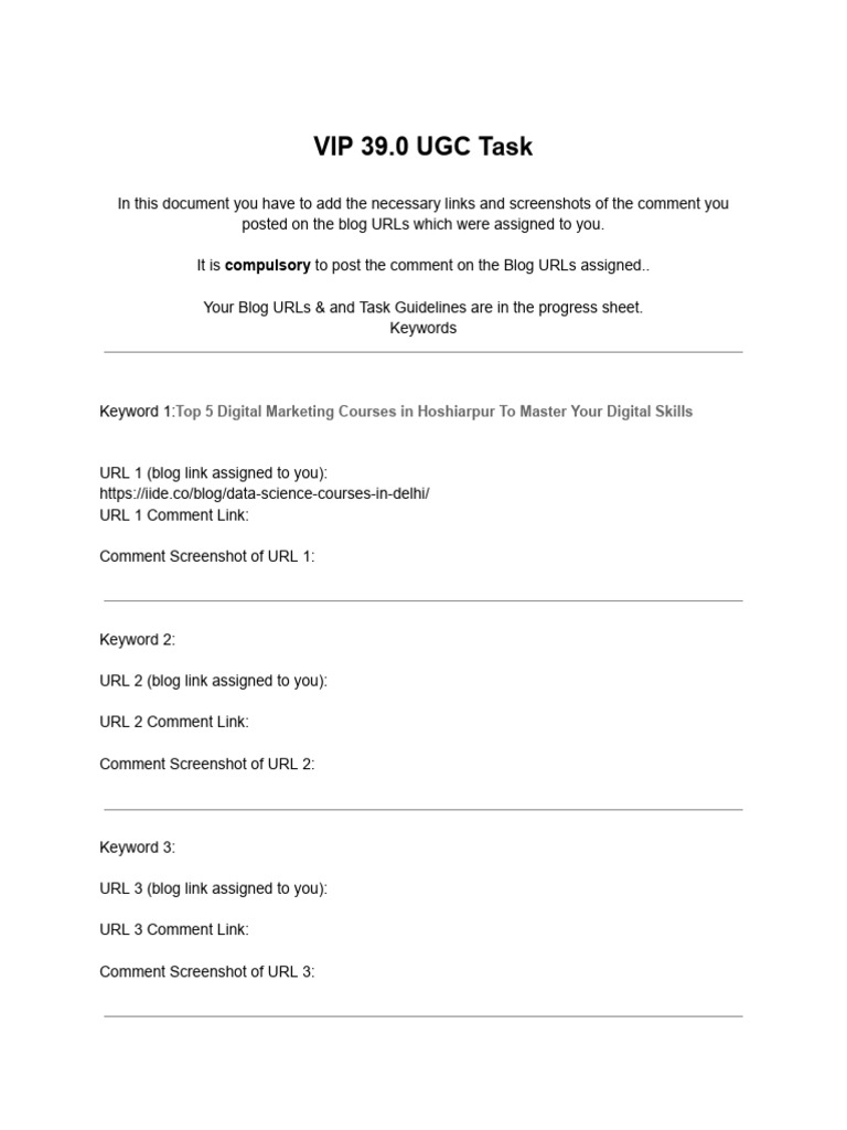IIDE VIP 39.0 - UGC Task - Vineet Tyagi | PDF | Computers