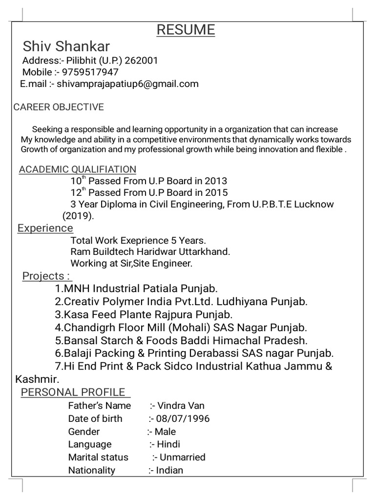 Shivam Kumar | PDF | Career & Growth