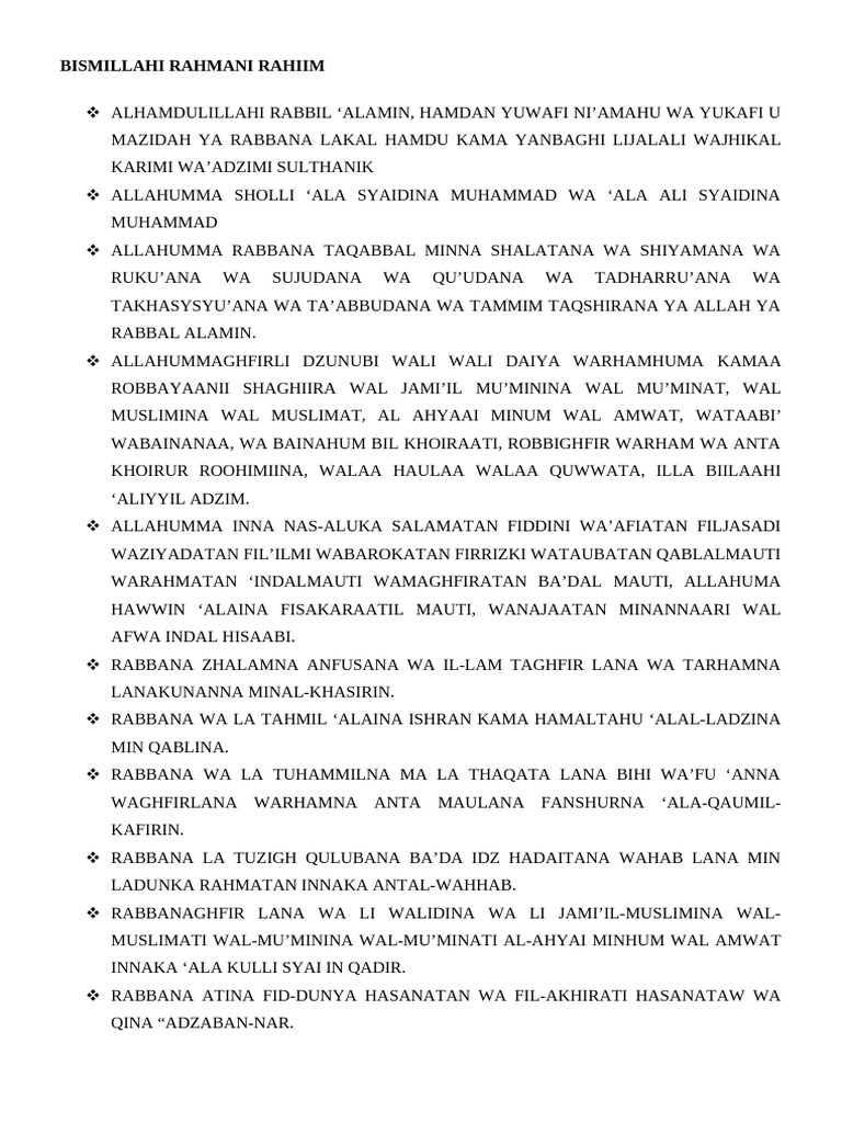 Bismillahi Rahmani Rahiim | PDF | Politics