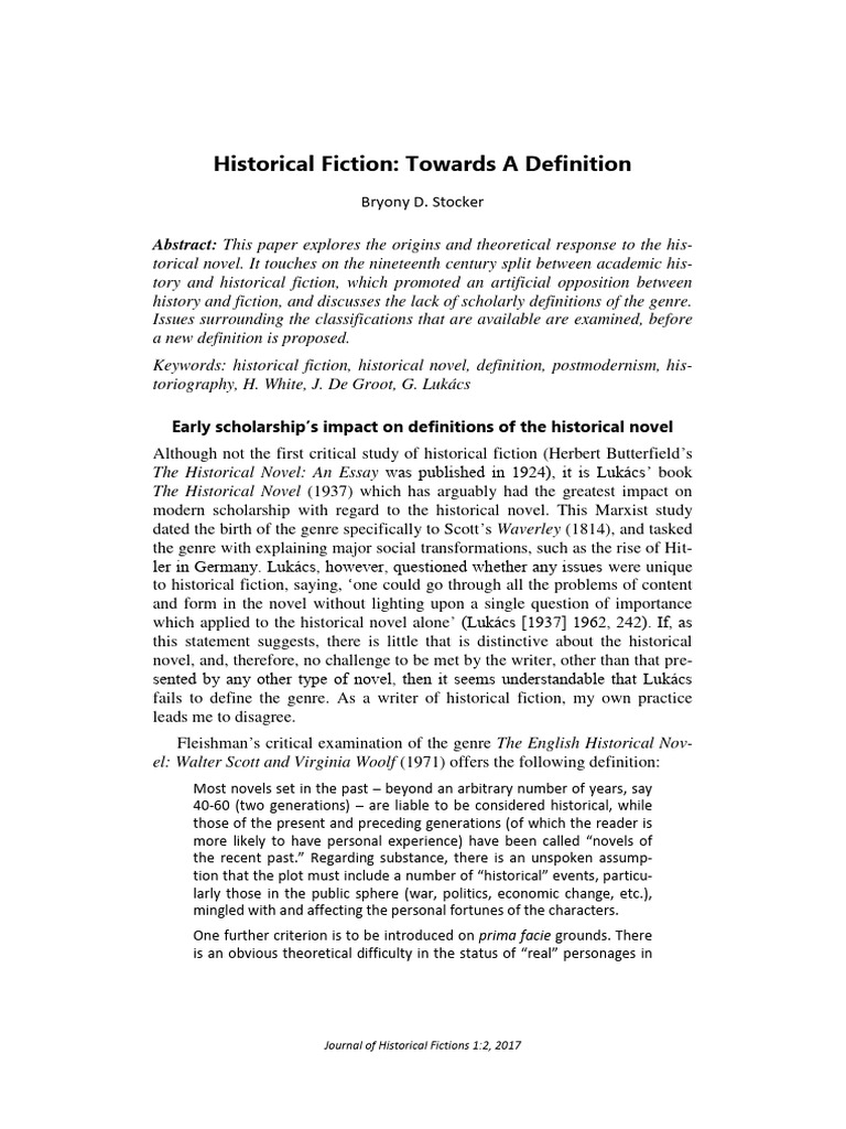 Defining Historical Fiction Genre | PDF | Jane Austen | Novels